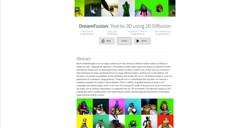 DreamFusion | aiart[apps]