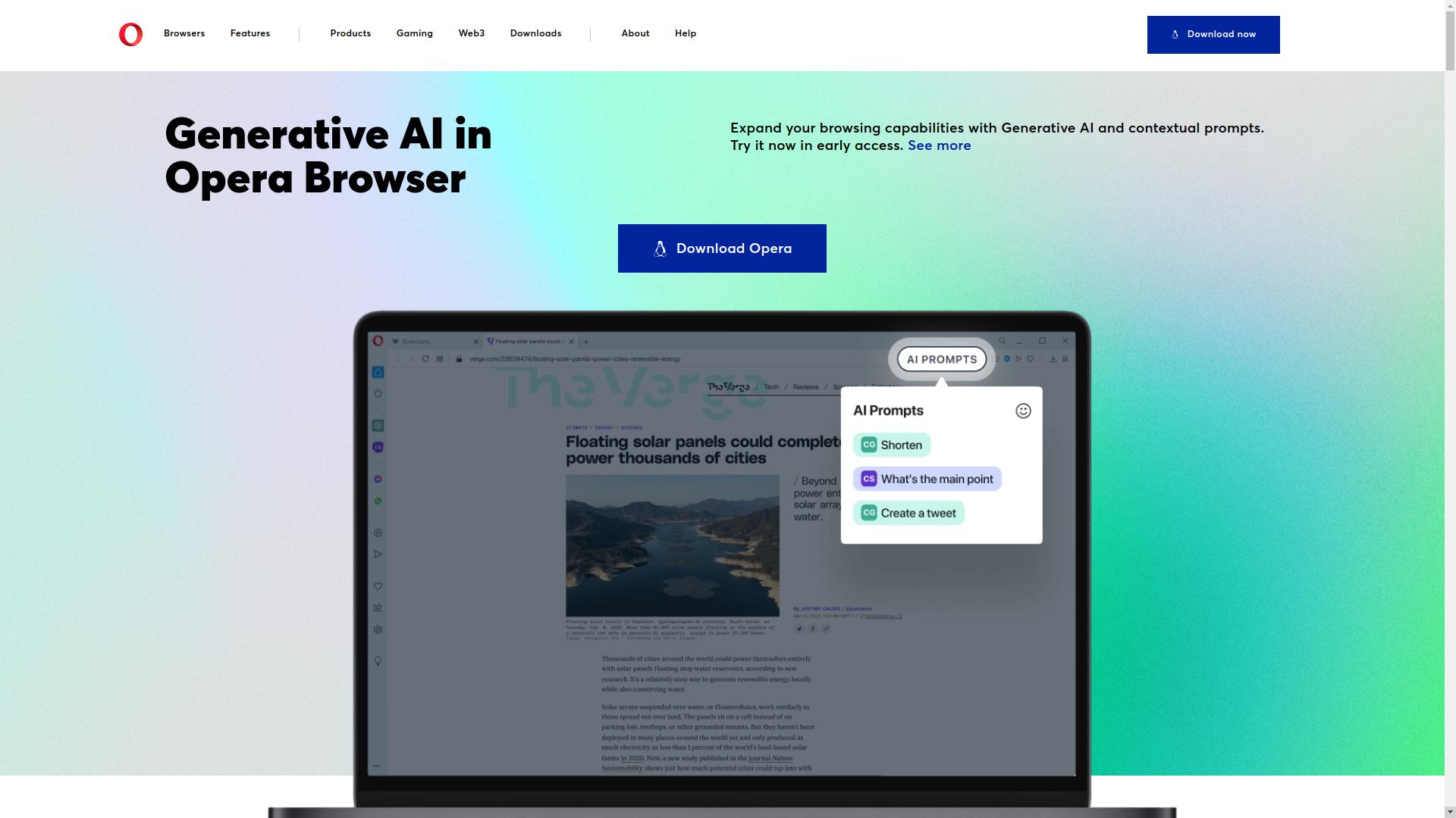AI Prompts by Opera | chatai[apps]